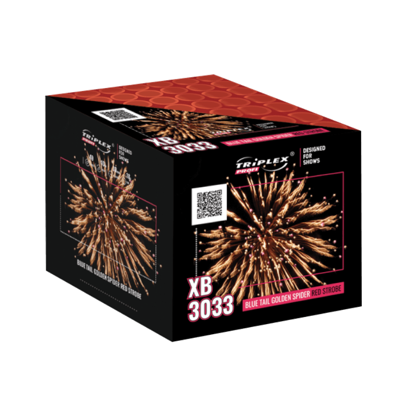 Blue Tail Golden Spider Red Strobe – RAKETTIMARKET